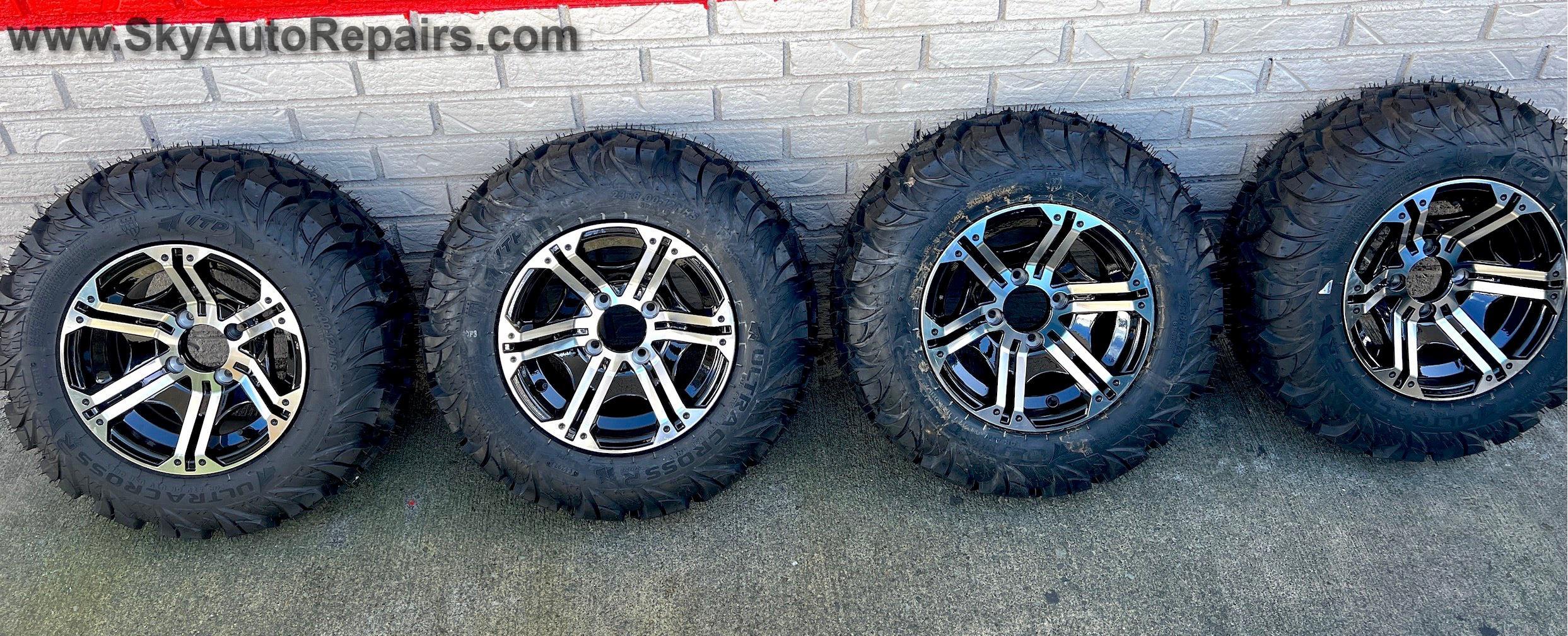 Black & Machined Aluminum Wheel Set - JDM Parts Oahu, Kaimuki, Honolulu ...