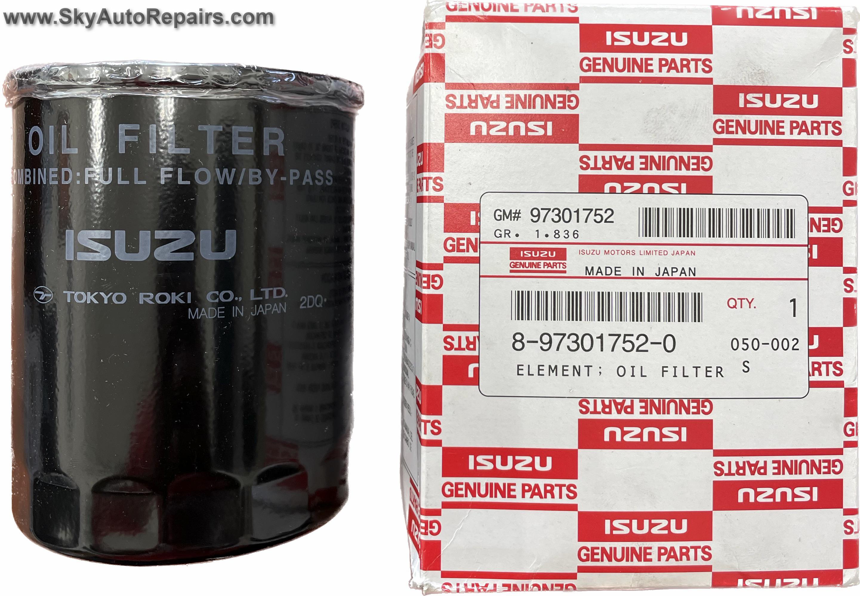 Isuzu Elf 4HK1 Oil Filter (Part #: 97301752) - JDM Parts Oahu, Kaimuki ...